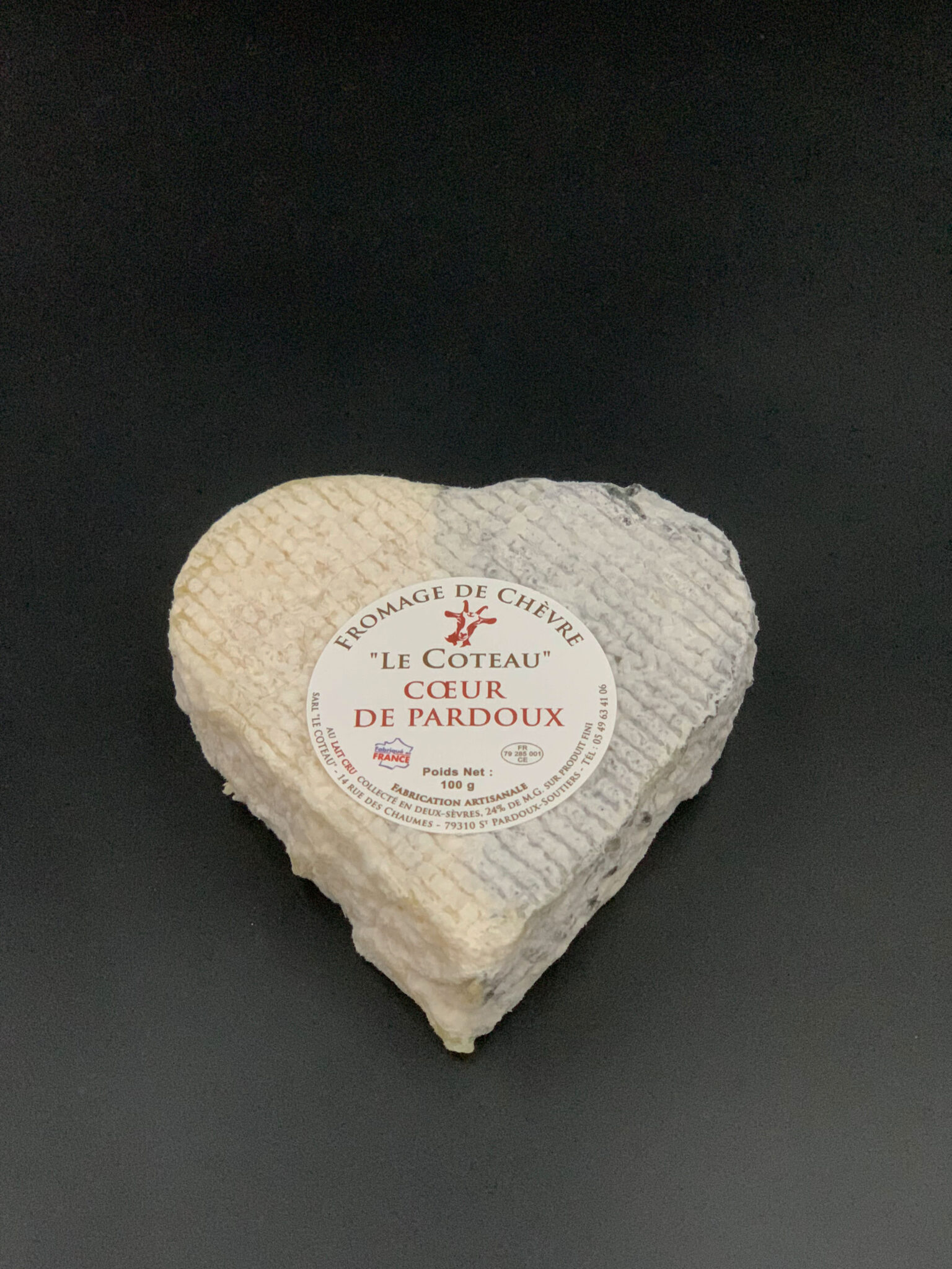 Fromage de chèvre Coeur bicolore - Fromagerie Le Coteau Saint Pardoux 79